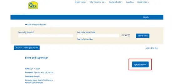 QFC Job Application & Careers