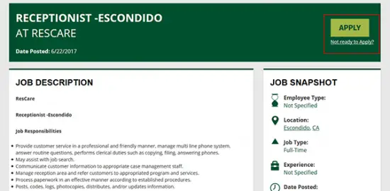 ResCare Job Application & Careers