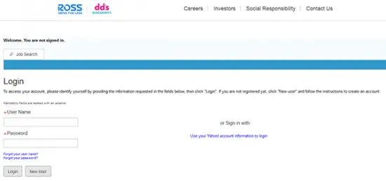 Ross Job Application - Apply Online
