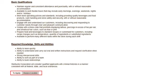 Starbucks Job Application & Careers