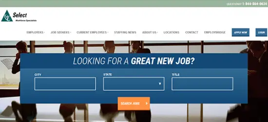 Select Staffing Job Application & Careers