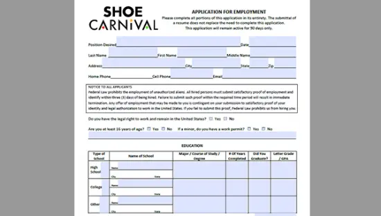 Shoe Carnival Job Application & Careers