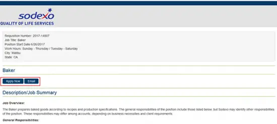 Sodexo Job Application & Careers