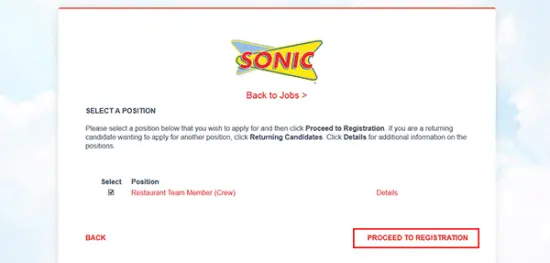 Sonic Job Application & Careers