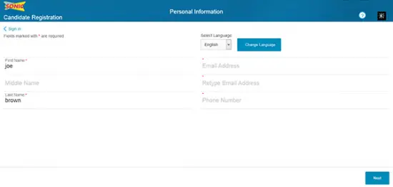 Sonic Job Application & Careers