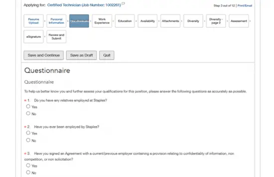 Staples Job Application & Careers
