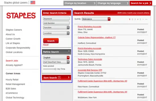 Staples Job Application & Careers