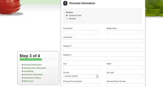 Subway Job Application & Careers