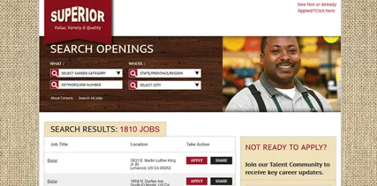 Superior Grocers Job Application & Careers