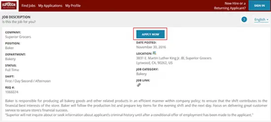 Superior Grocers Job Application & Careers