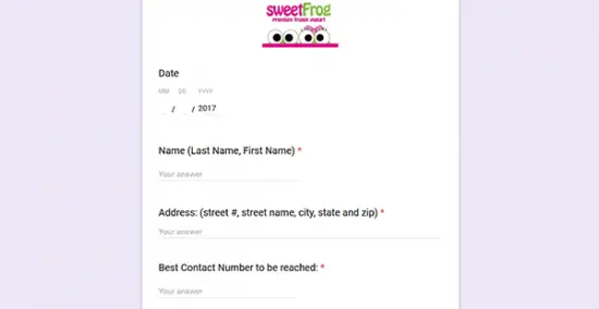 Sweet Frog Job Application & Careers