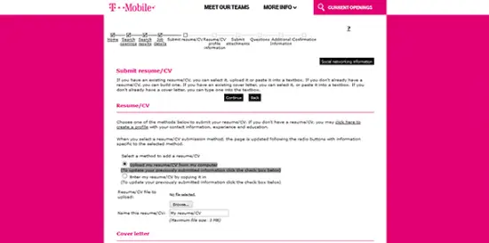 T-Mobile Job Application & Careers