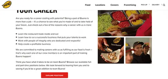 Taco Bueno Job Application & Careers