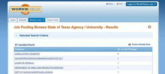 State of Texas Job Application & Careers