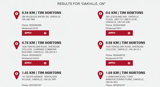 Tim Hortons Job Application & Careers