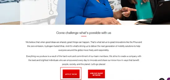 Toyota Job Application & Careers