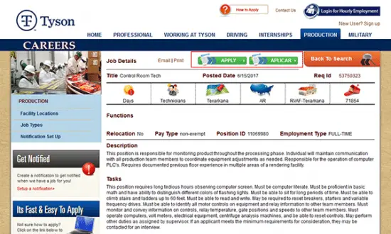 Tyson Foods Job Application & Careers