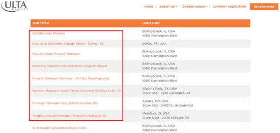 Ulta Job Application & Careers