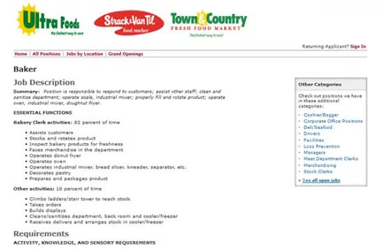 Ultra Foods Job Application & Careers