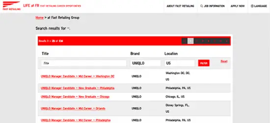 UNIQLO Job Application & Careers