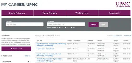 UPMC (University of Pittsburgh Medical Center) Job Application & Careers