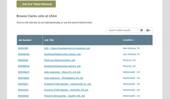 USAA Job Application & Careers