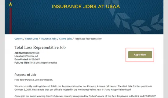 USAA Job Application & Careers