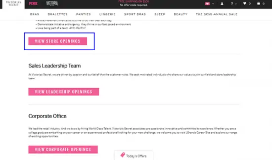 Victoria's Secret Job Application & Careers