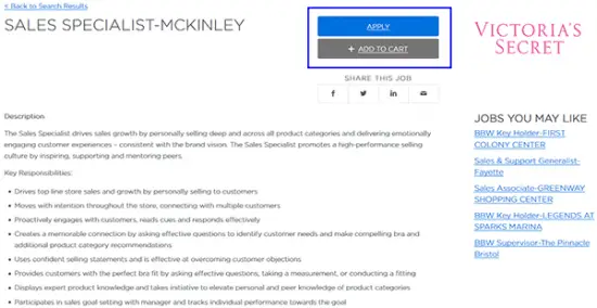 Victoria's Secret Job Application & Careers