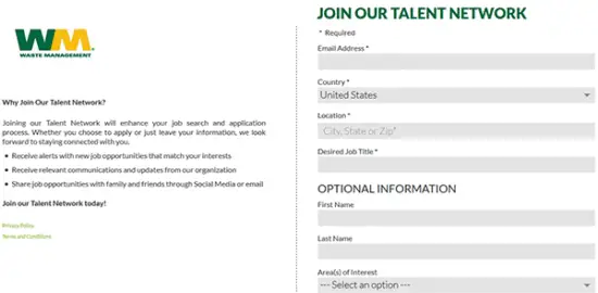 Waste Management Job Application & Careers