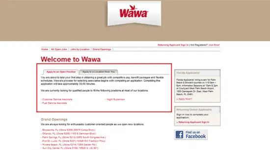 Wawa Job Application - Apply Online