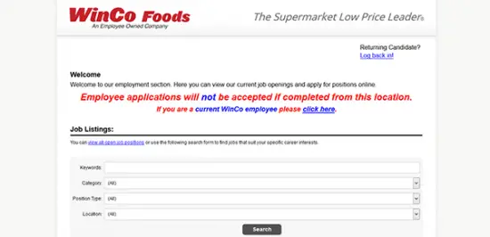 WinCo Foods Job Application & Careers